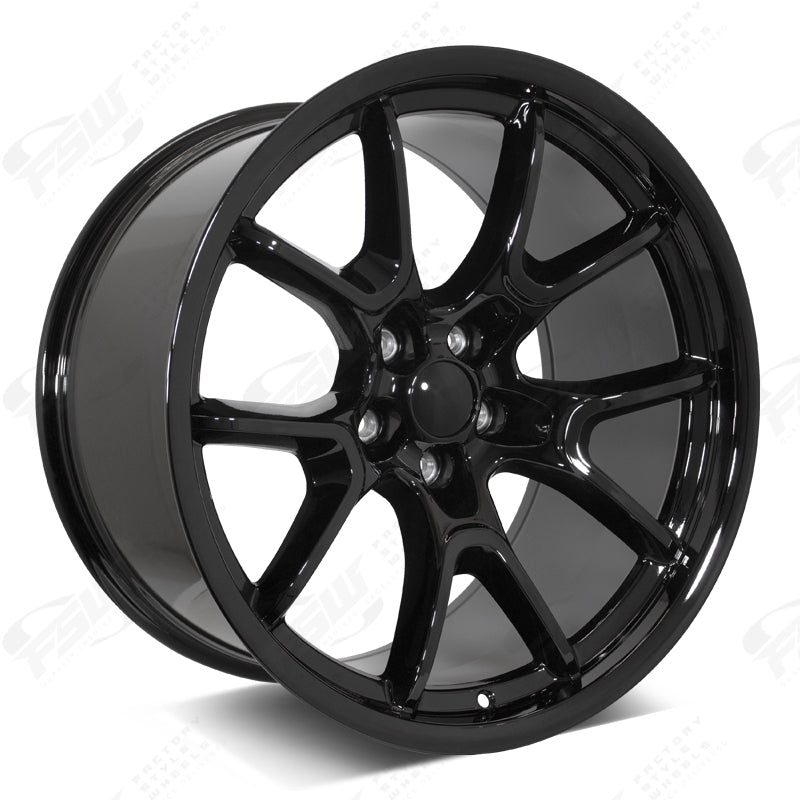 20" 20x11 Anniversary Style Gloss Black Flow Forged Wheels Fits Dodge ...