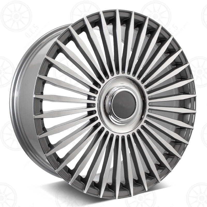 22" Mansory Style Gunmetal Machined Face Wheels Fits Range Rover Defen ...