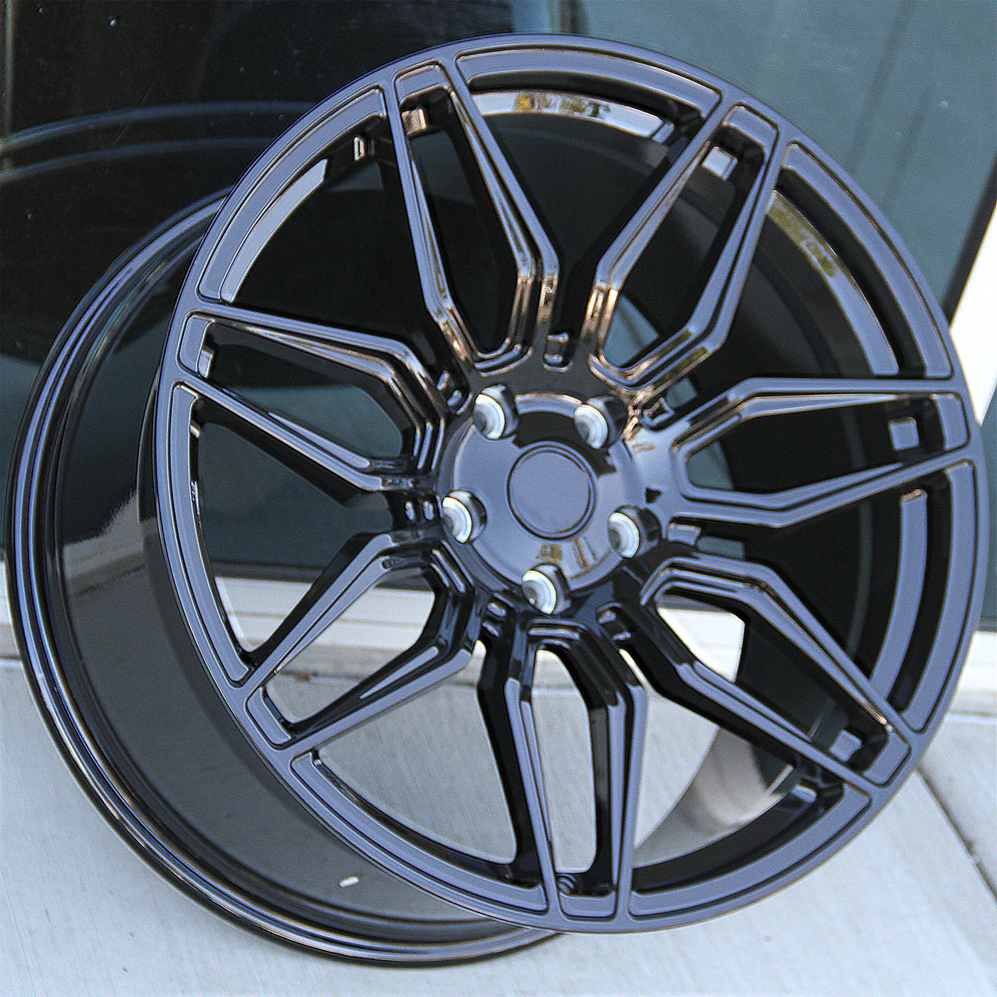 19" & 20" Gloss Black Monoblock Forged Light Weight Wheels Fits Chevy ...