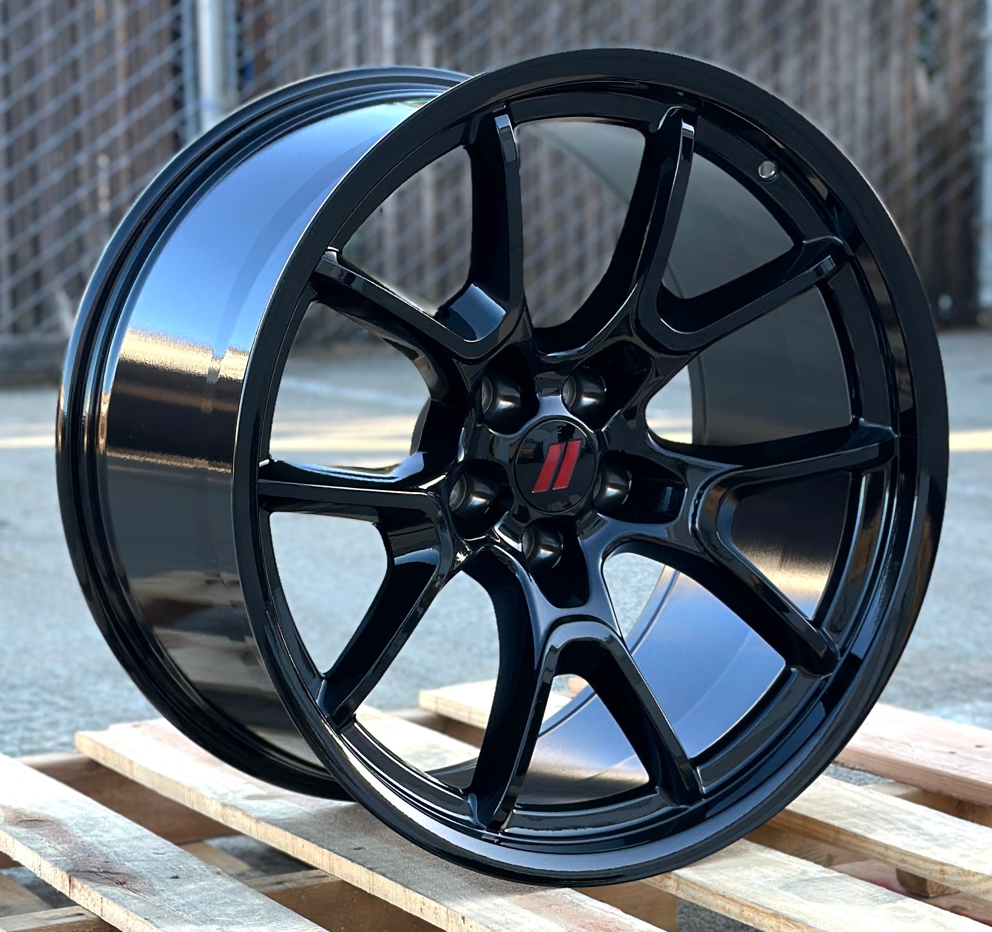 20" Anniversary Style Gloss Black Wheels Fits Dodge Challenger Charger ...