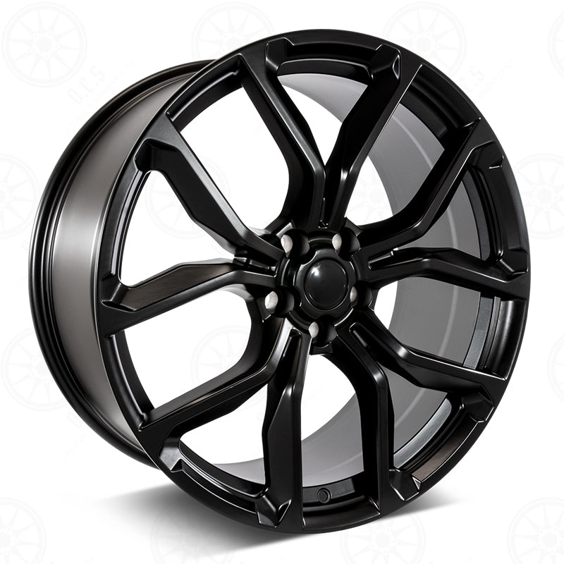 22" SVR Style Satin Black Wheels Fits Range Rover Defender Discovery L ...
