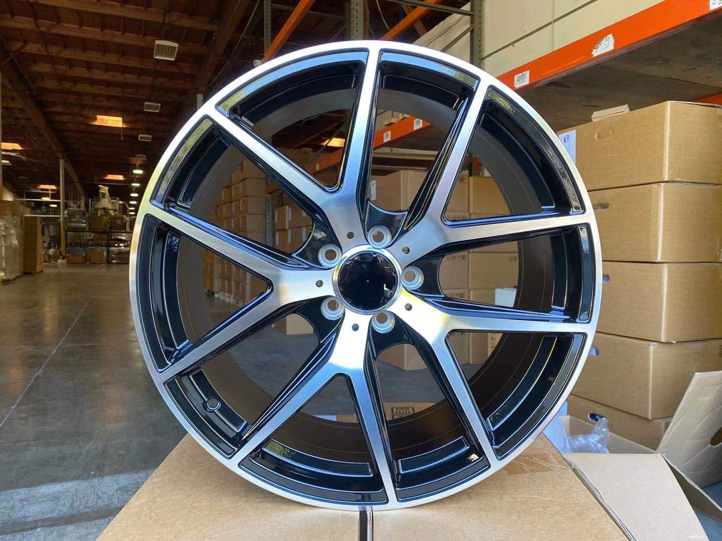 20" Black Machined Face Wheels Fits Mercedes ML350 ML500 GLE350 GLE450 ...