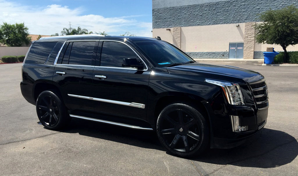22" Premium Style Black Wheels Fits Cadillac Escalade Luxury Premium S ...