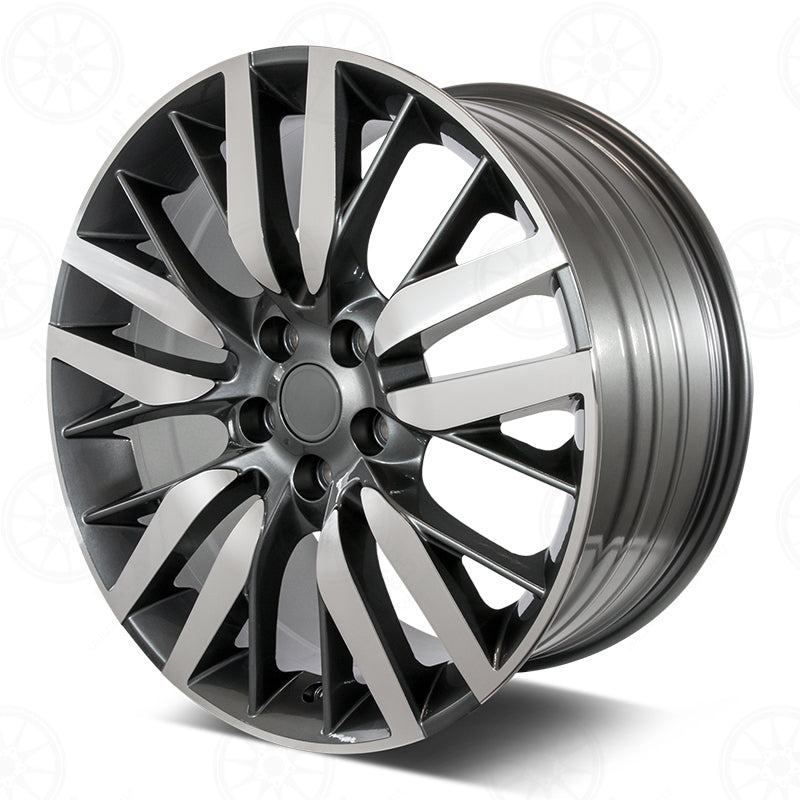 22" Sport Style Gunmetal Machined Wheels Fits Range Rover Defender Dis ...