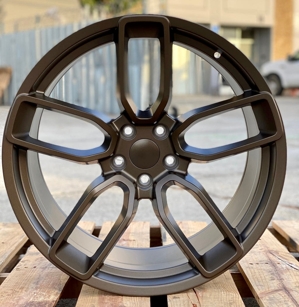 20" Hellcat Style Matte Bronze Flow Forged Wheels Fits Dodge Challenge ...