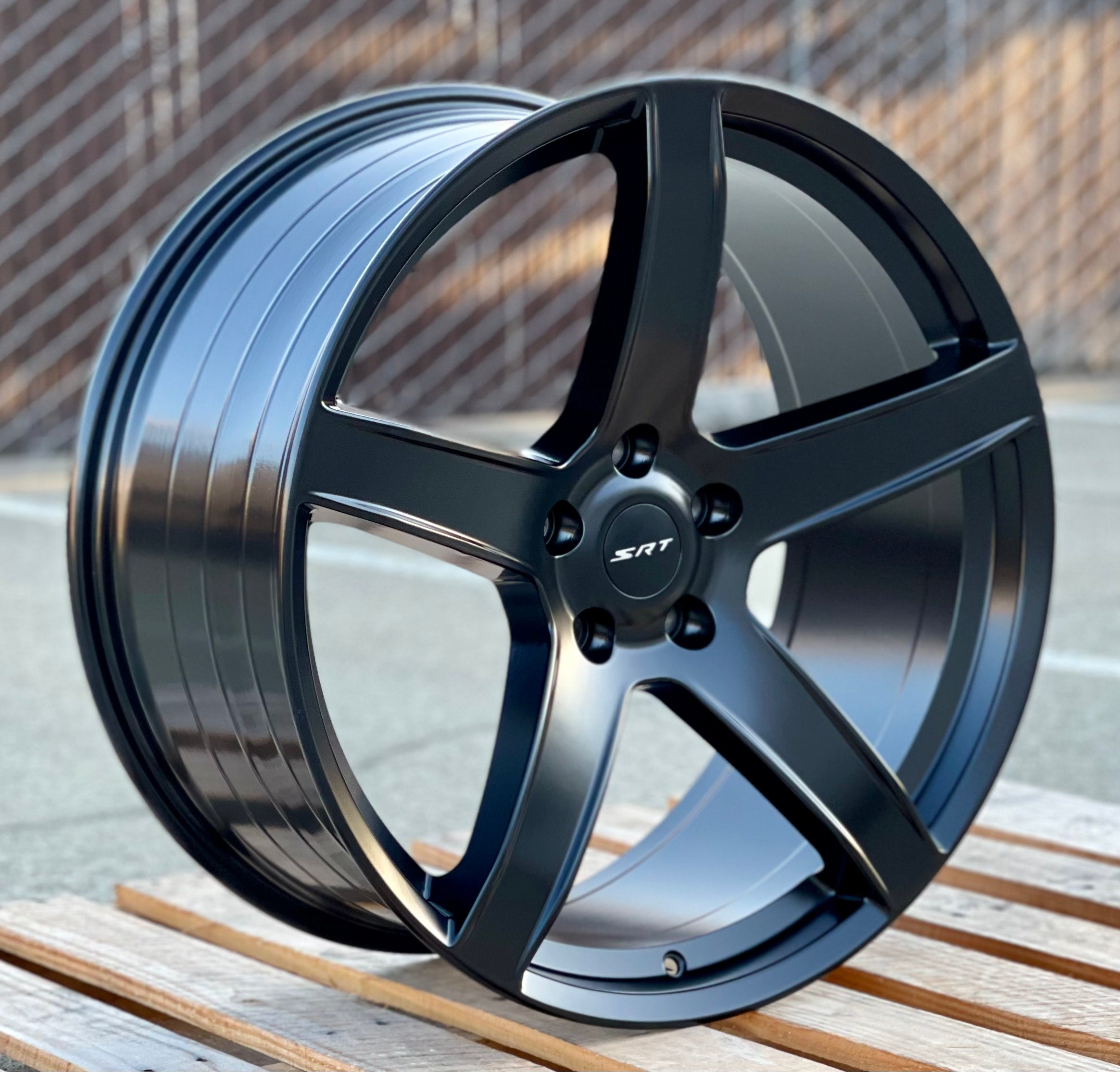 22" SRT Style Matte Black Wheels Fits Dodge Durango RT GT SRT Hellcat ...