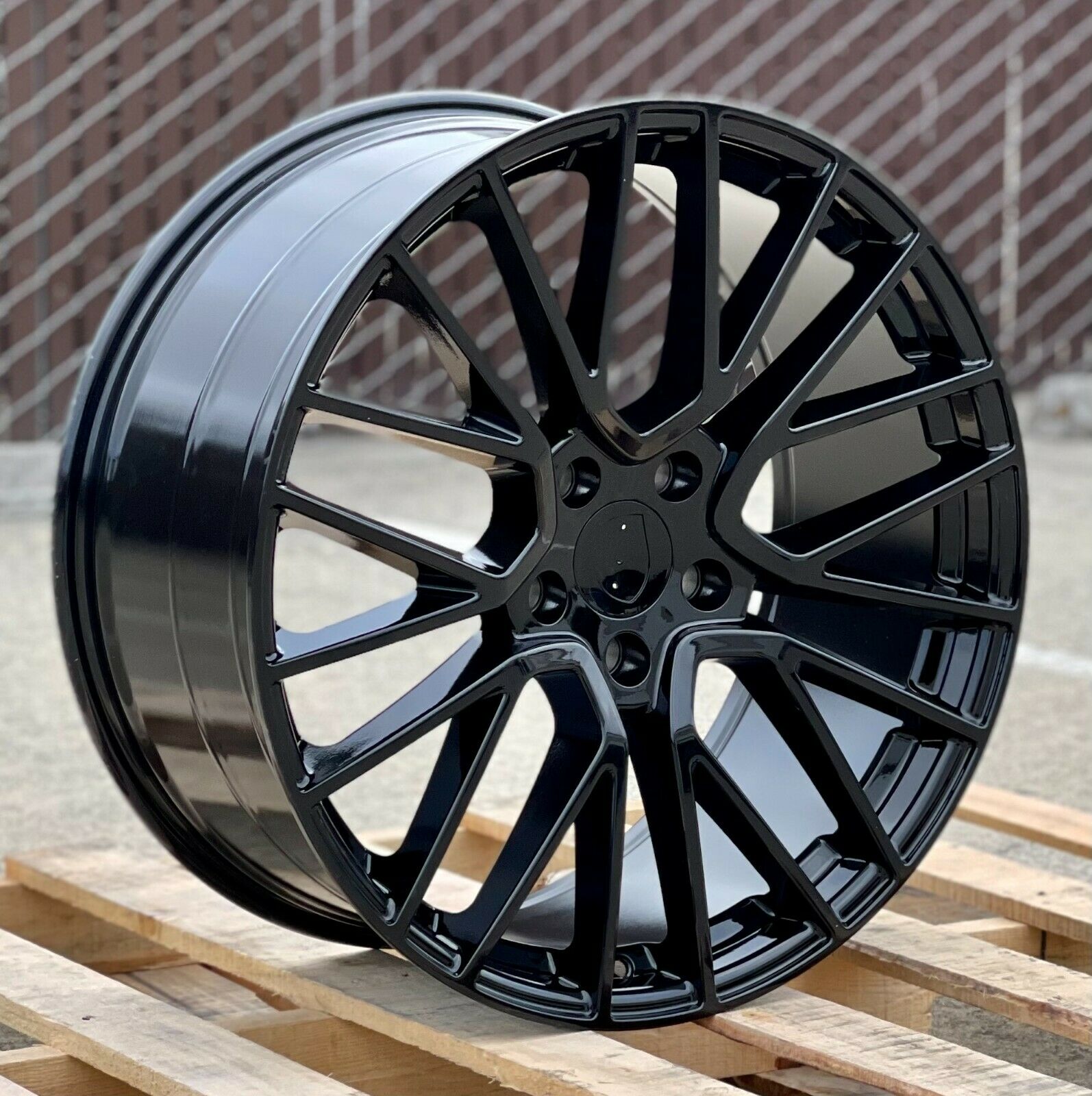 22" 22x10/11 Staggered GTS Coupe Style Gloss Black Wheels Fits Porsche ...