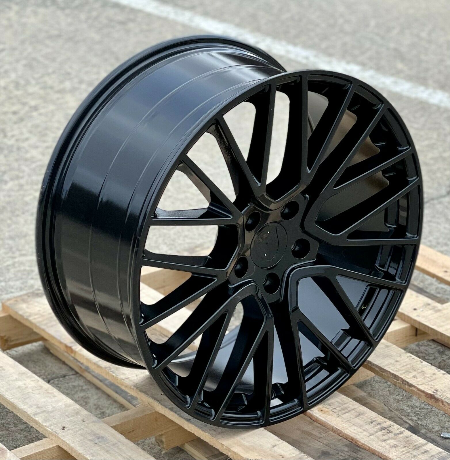 22" 22x10/11 Staggered GTS Coupe Style Gloss Black Wheels Fits Porsche ...